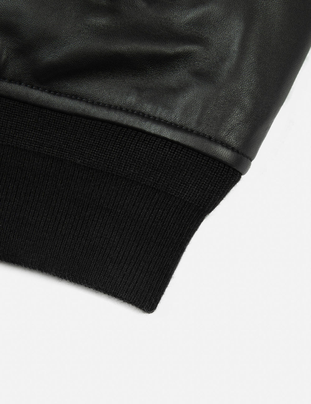 Logo Appliquéd Leather Bomber Jacket – EVISU