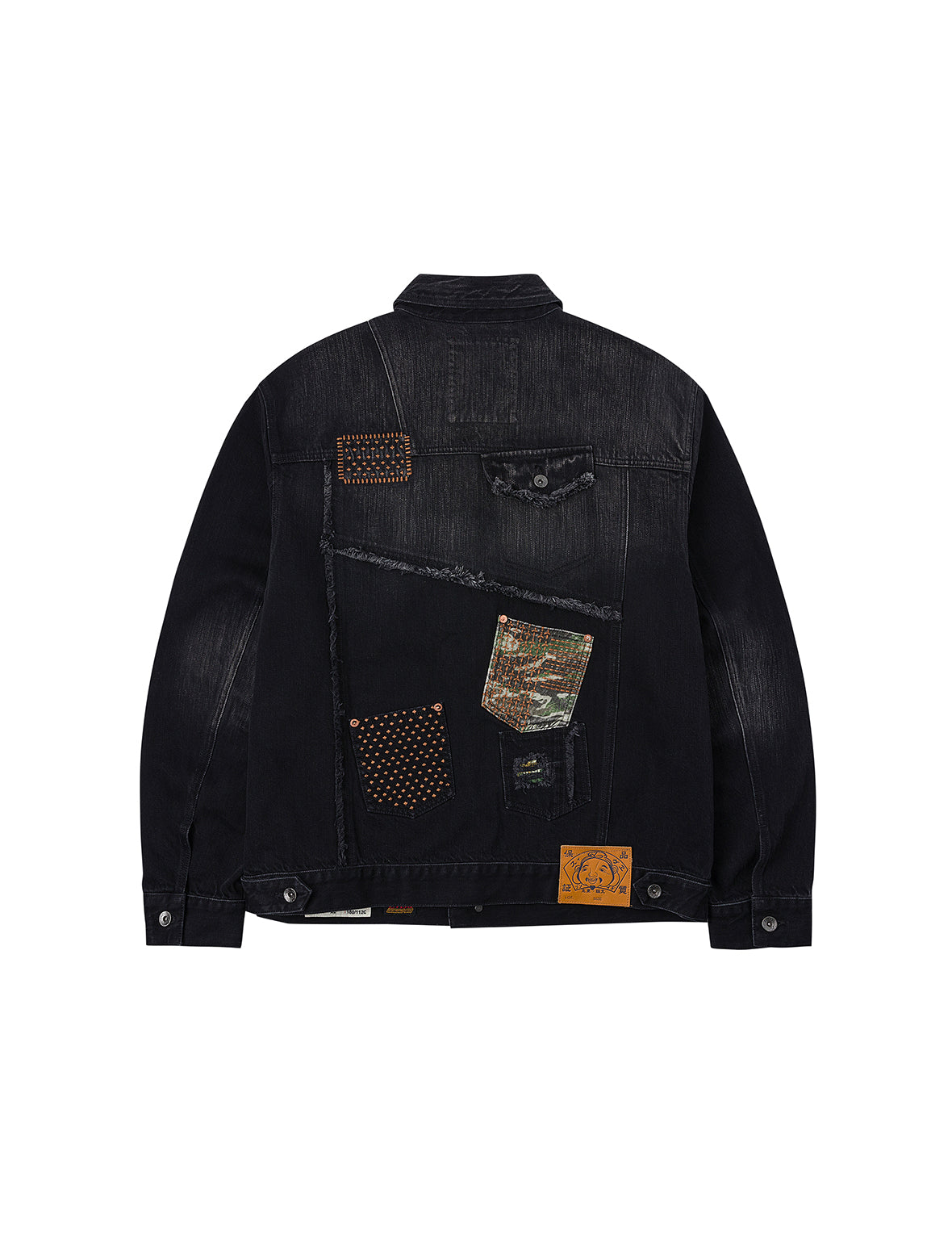 Multi-Pocket Relax Fit Washed Denim Jacket – EVISU