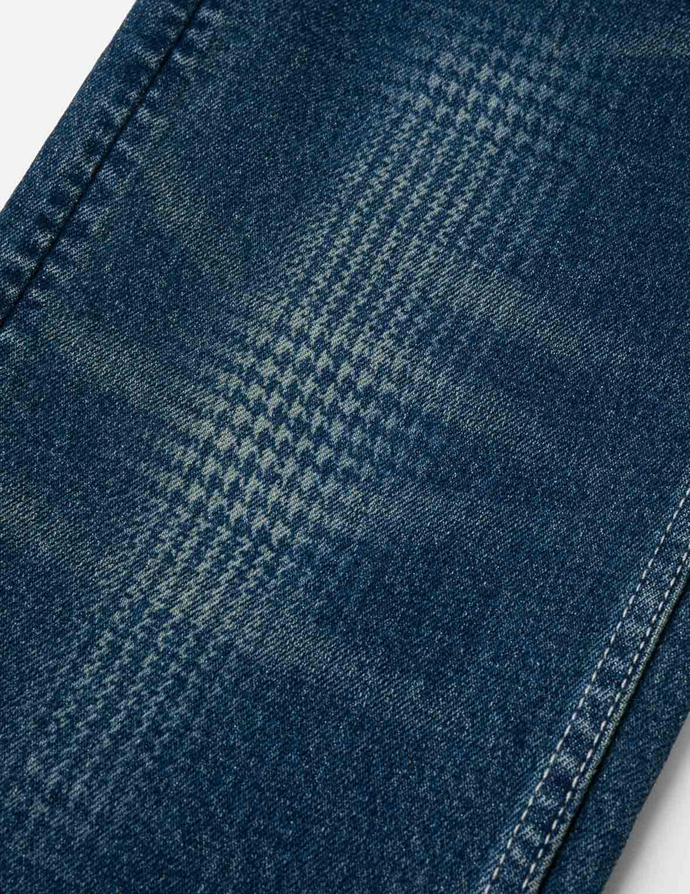 Washed Handbrush Houndstooth Daicock Print Slim Fit Jeans #2010 – EVISU
