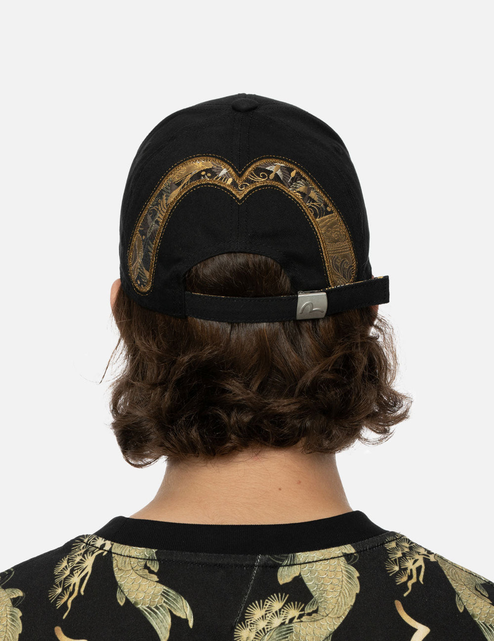 Seagull Embroidery and Daicock Brocade Cap – EVISU