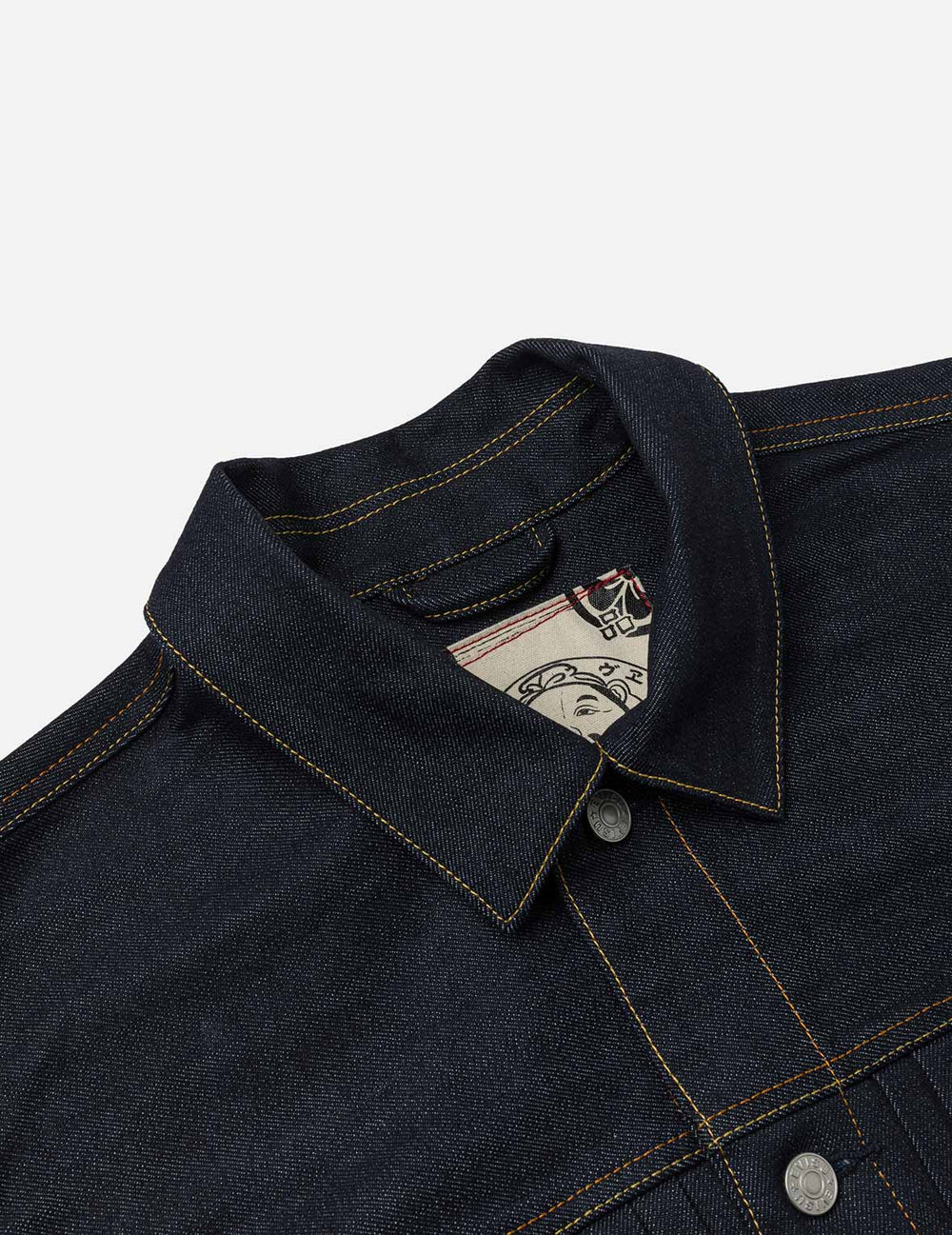 Map Appliqué Embroidery Regular Fit Denim Jacket – EVISU
