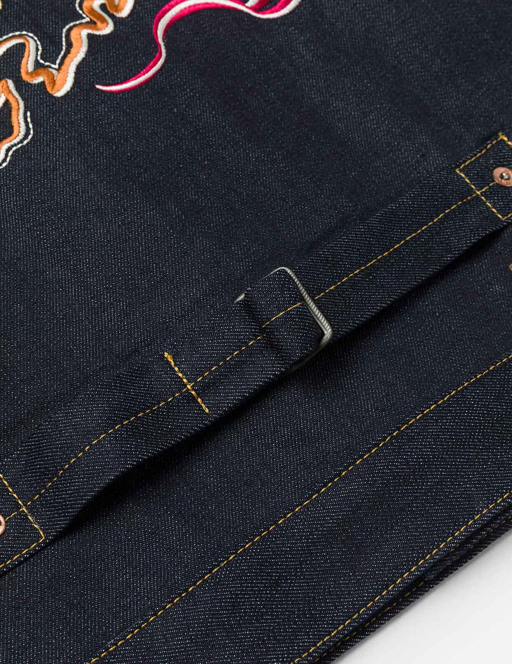 Map Appliqué Embroidery Regular Fit Denim Jacket – EVISU
