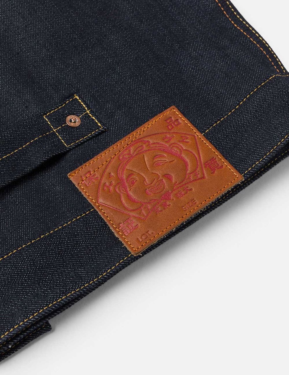 Map Appliqué Embroidery Regular Fit Denim Jacket – EVISU