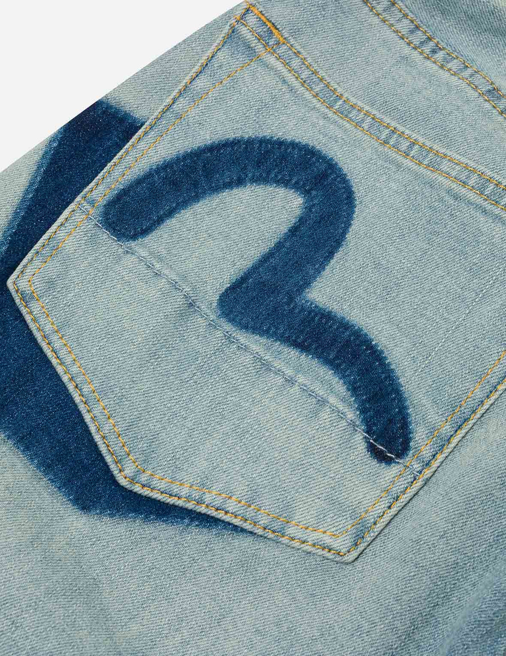 Multi-Pocket with Seagull Print 3D Fit Jeans – EVISU