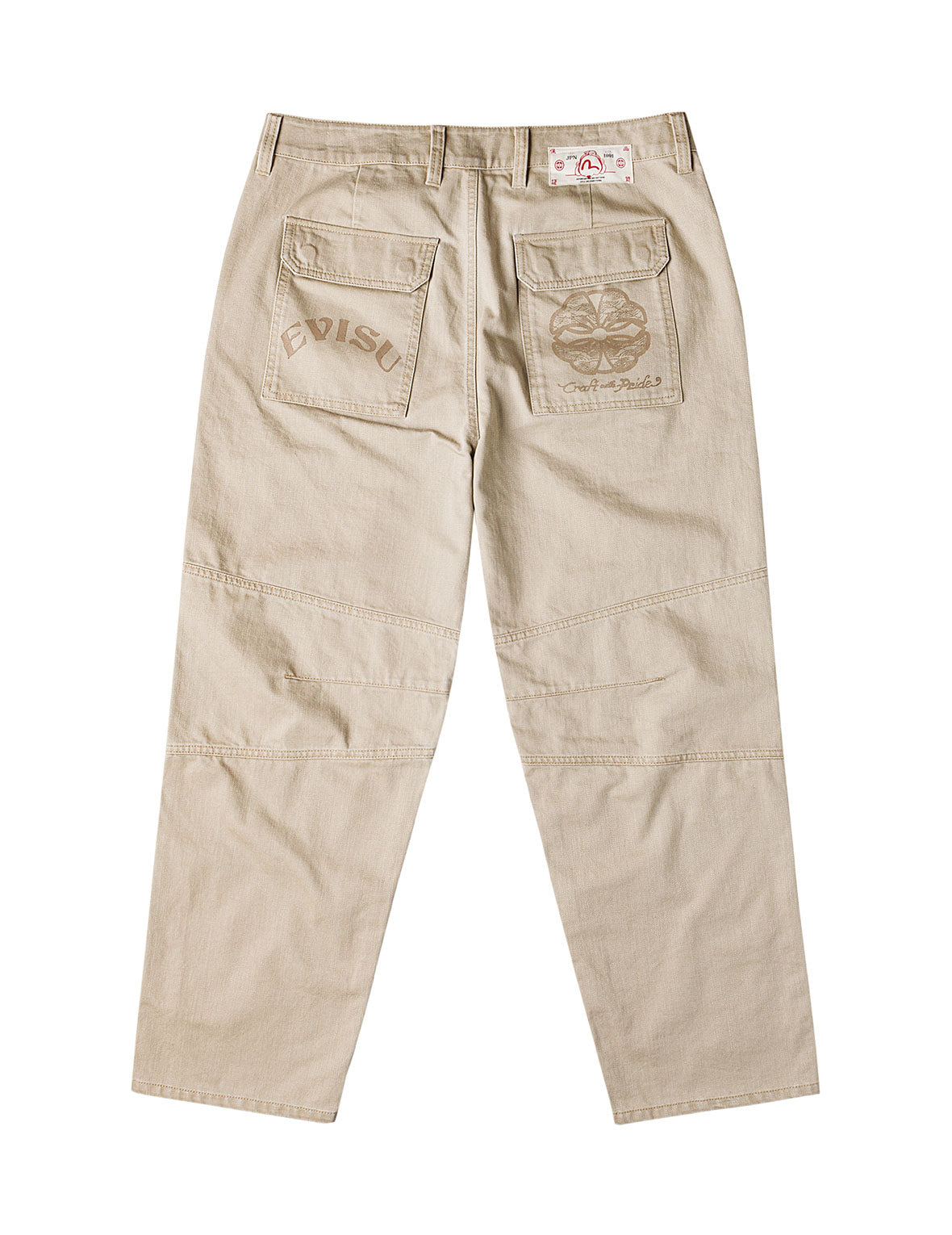 Back Flap Pockets Relax Fit Pants – EVISU