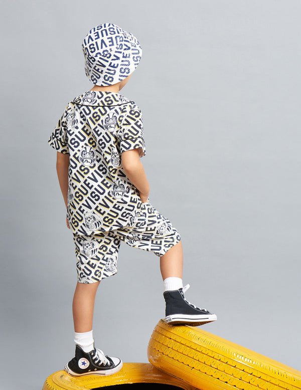 Allover Logo and Daruma Buddies Shorts – EVISU