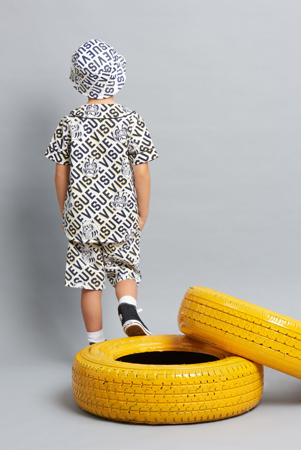 Allover Logo and Daruma Buddies Shorts – EVISU