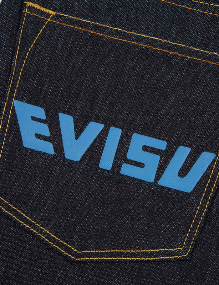Logo-Print Multi-Pockets Regular-Fit Denim Jeans #2010 – EVISU