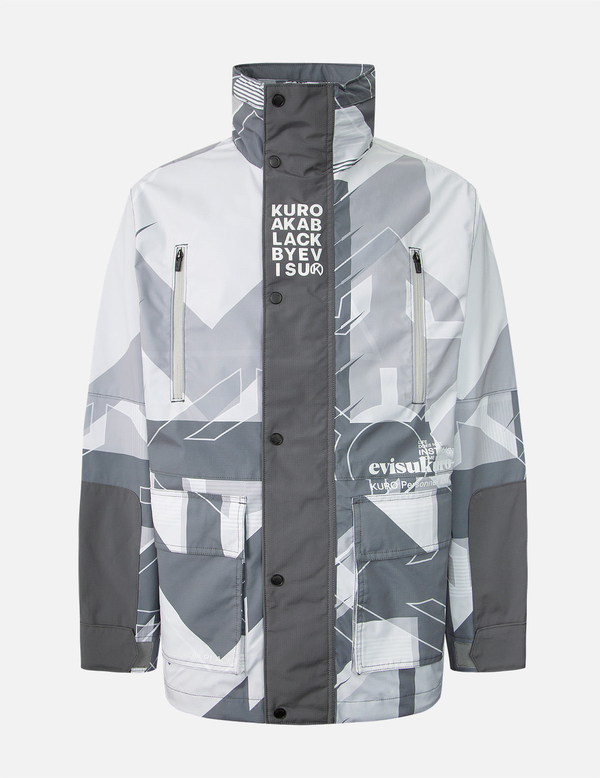 Kamon Camo Print Functional Outdoor Jacket – EVISU