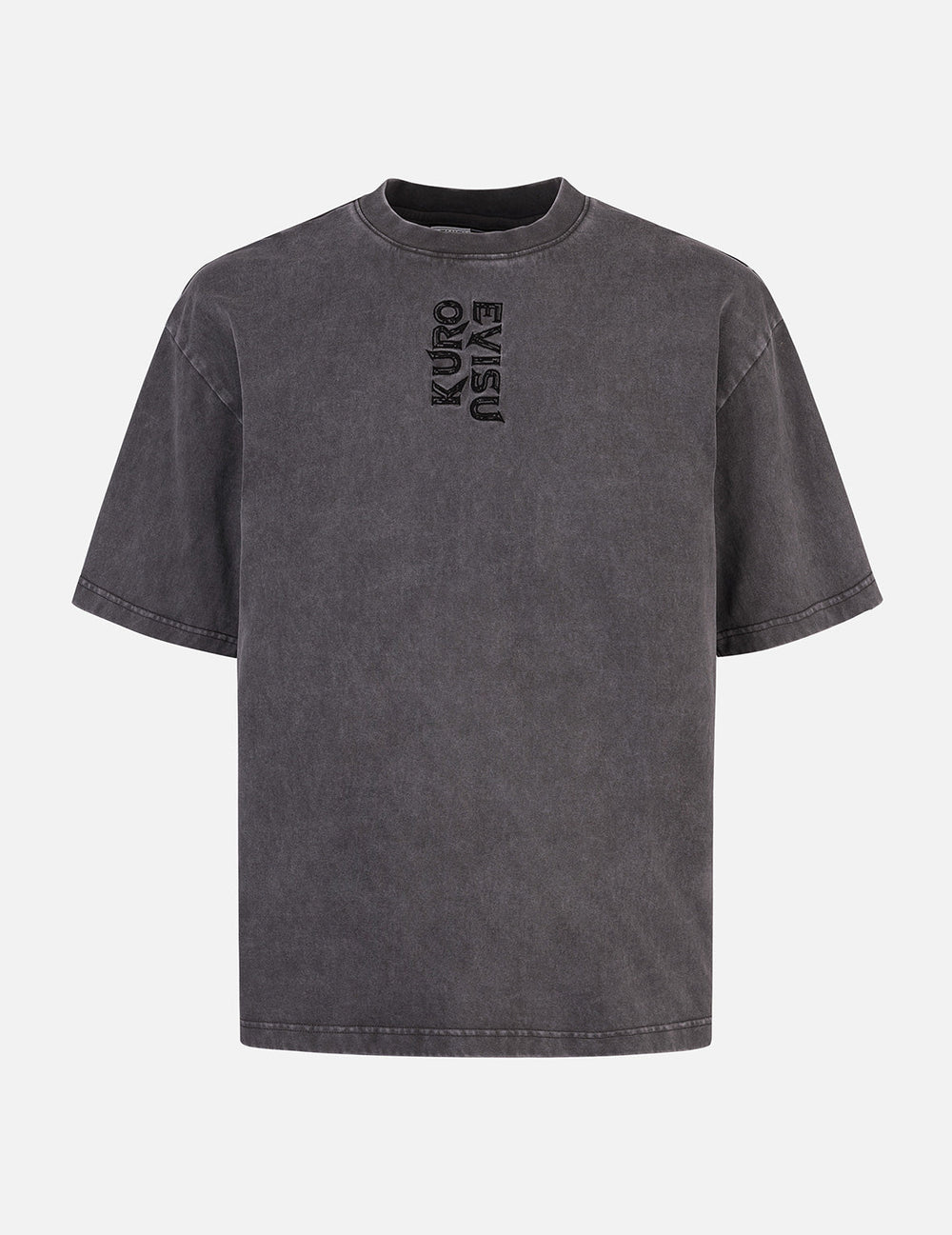 Washed Logo Embroidery and Print Loose Fit T-shirt – EVISU