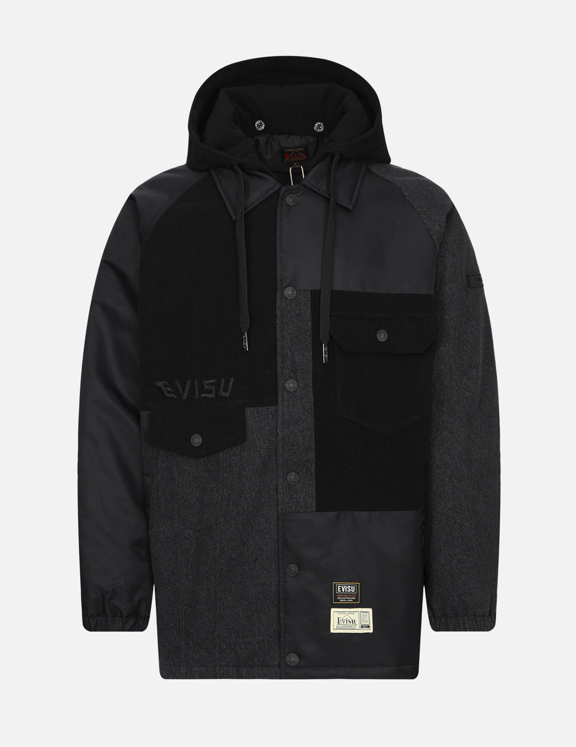 Seagull Appliqué Patchwork Padded Jacket – EVISU